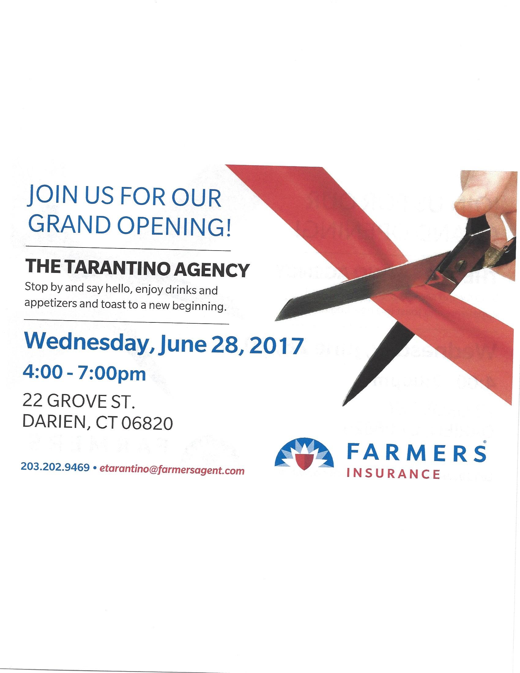 Grand Opening of Tarantino Agency/Farmers Insurance in Darien ...